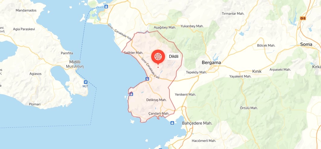 Dikili, İzmir İlçe Haritası - Mahalle ve Köyler Detaylı Haritası Dikili, İzmir İlçe Haritası - Mahalle ve Köyler Detaylı Haritası