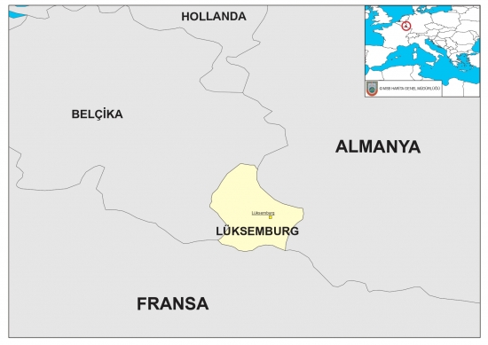 Detaylı Lüksemburg Haritası - Fiziki ve Siyasi Harita, Şehirler ve Başkent